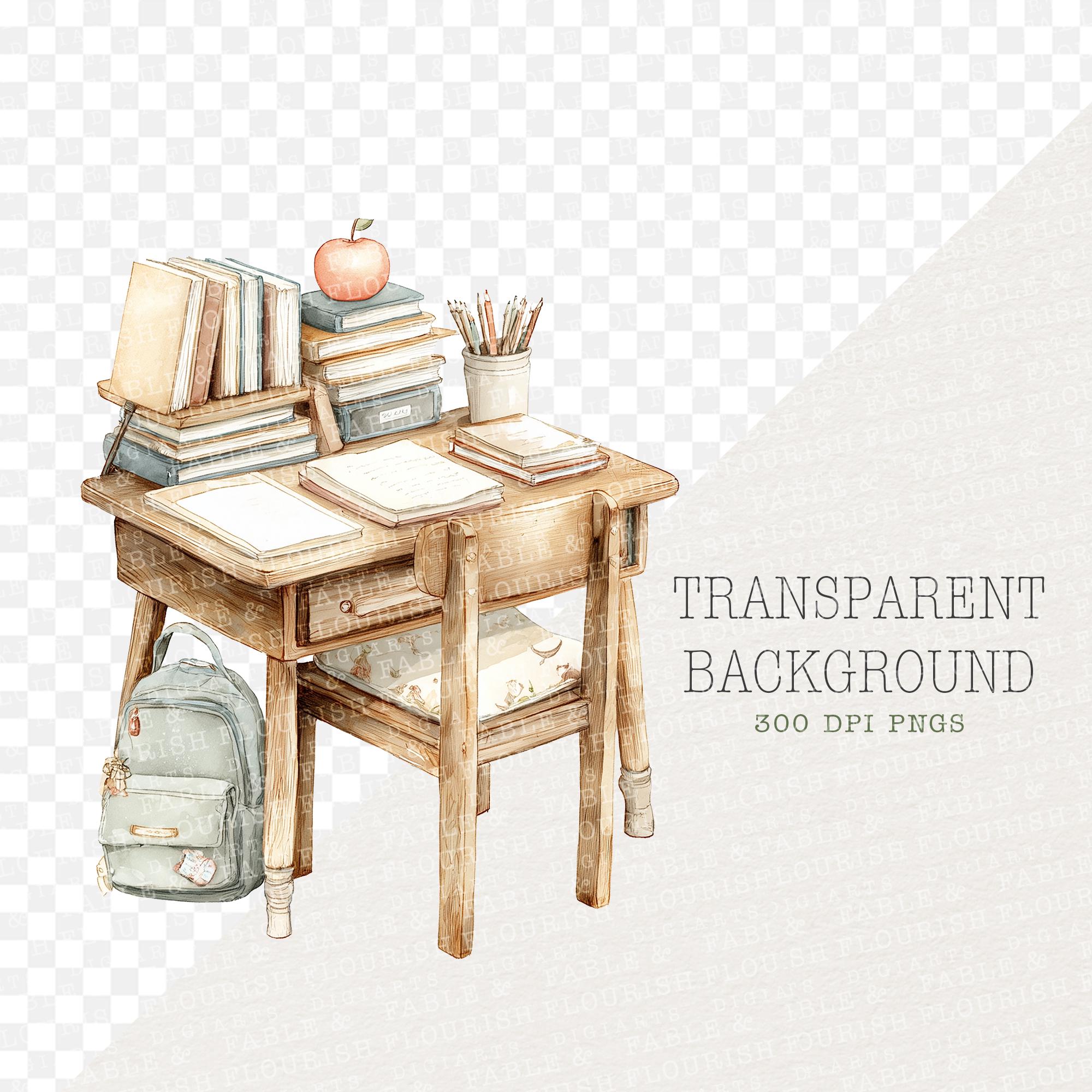 Back to School Clipart, Pastel School Clipart, Back to School PNG ...