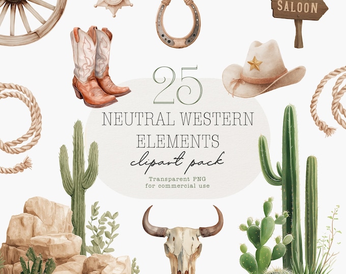 Cowboy Clipart, Western Clipart, Cute Western Clipart, Wild West ...