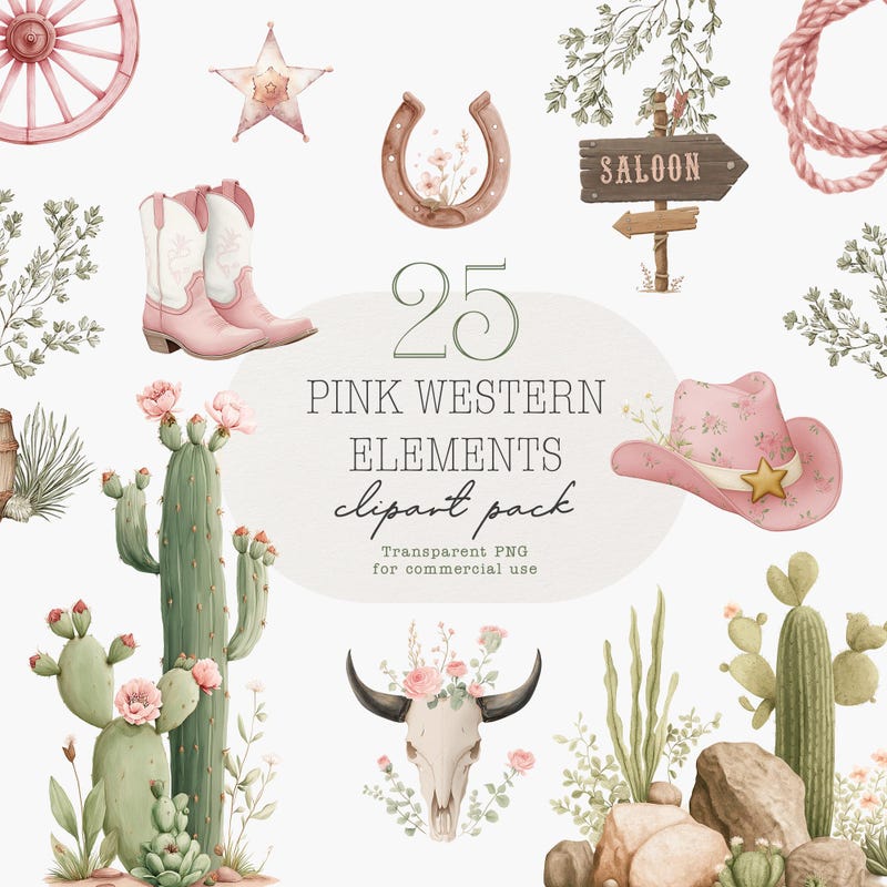 Vintage Cowgirl Cactus - Etsy