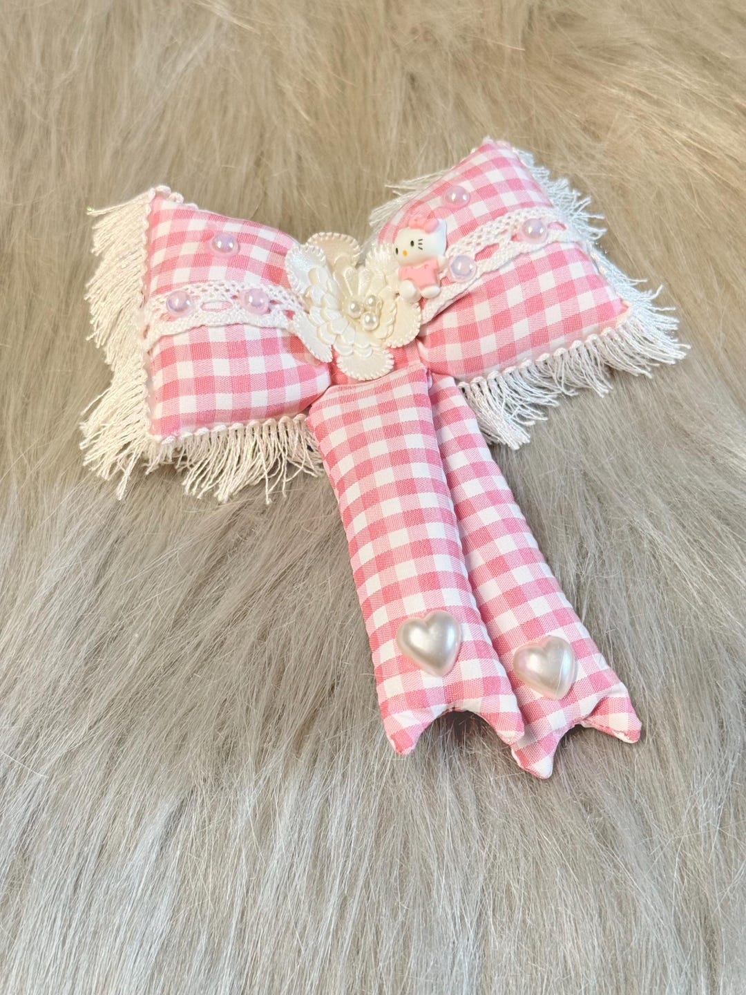 #gingham Hair Bow #gyaru #himegyaru Style - Etsy