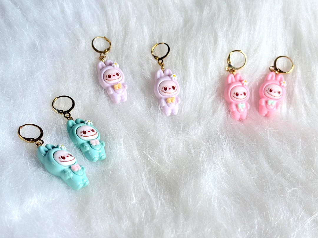 Labubu Earrings Labubu Miniatures Labubu Labubu Charms Labubu Earrings ...