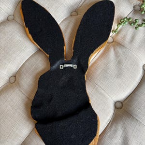 Vintage Intarsia Wood Inlay Jack Rabbit Bunny Easter Spring Carved Art ...