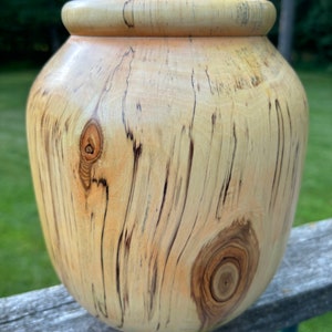 Vintage Handmade Wood Turned Poplar Maple Vases 2002 Rustic Natural - Etsy