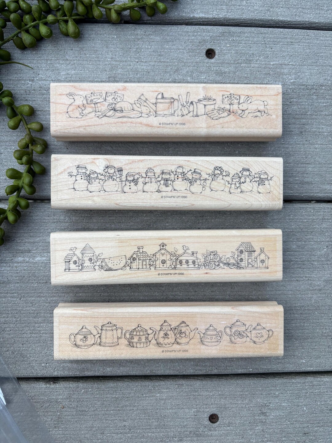 Stampin' up Best Borders Set of 4 - Rubber Stamp Set - Card Making ...