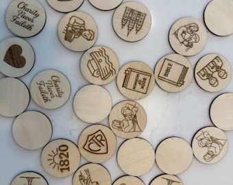 LDS Theme Memory Match Game – Wooden Matching Game for Kids & Families ...