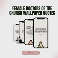 Female Catholic Saints Desktop Wallpaper - Etsy