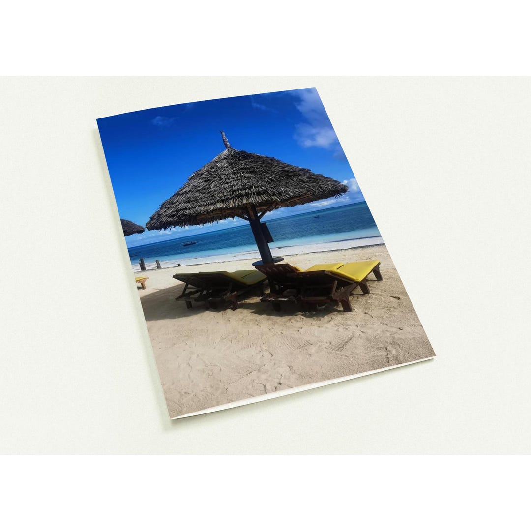 Pack of 10 Greeting Cards - Zanzibar Beach, Tanzania Design - Etsy