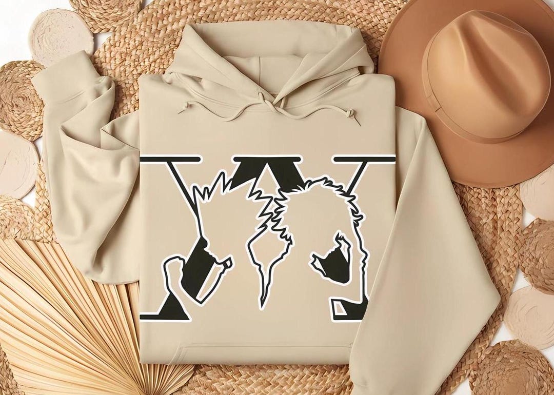 Hunter X Hunter Anime Hoodie - Gon and Killua Silhouette Sweatshirt ...