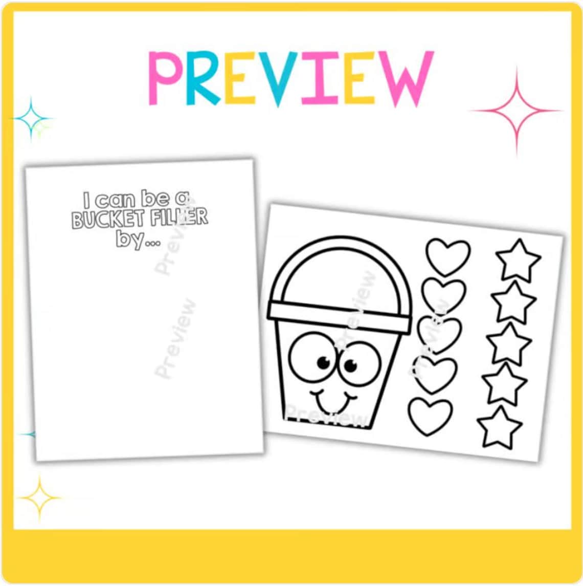 Kindness Bucket Filler Craft: SEL Activity, Positive Behavior Lesson ...