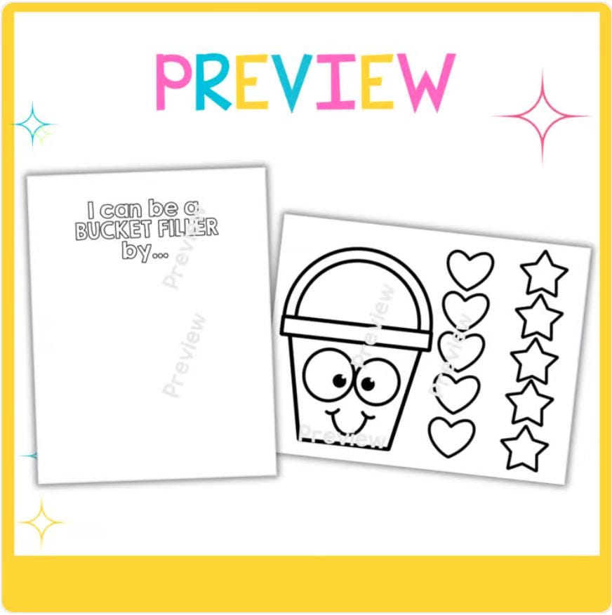 Kindness Bucket Filler Craft: SEL Activity, Positive Behavior Lesson ...