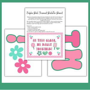 Back to School Pickleball Bulletin Board | Classroom Decor | “in This ...