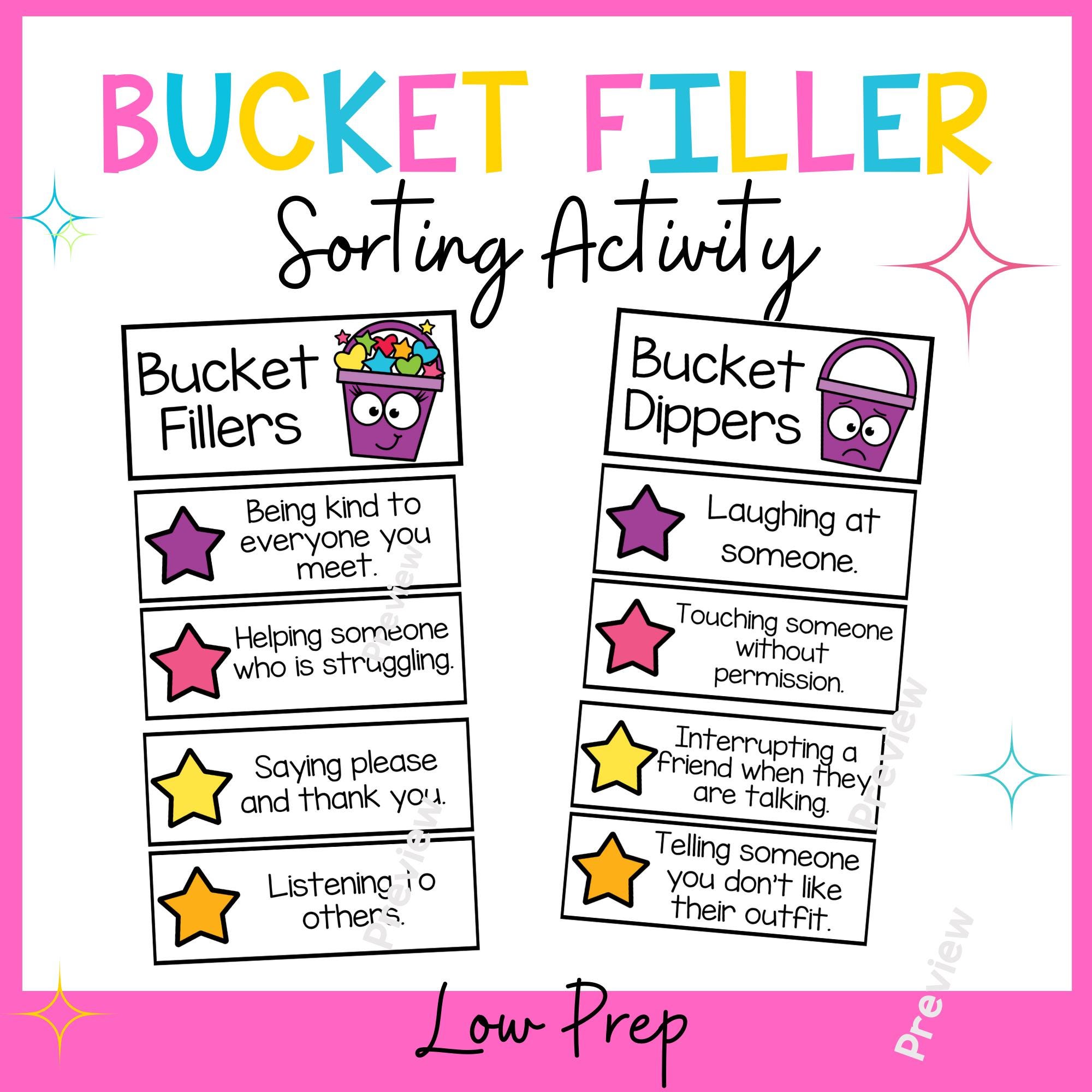 Bucket Filler Classroom Activity | Social Emotional Learning ...