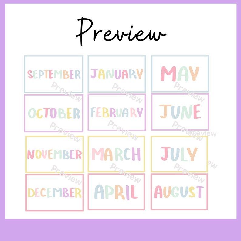 Pastel Monthly Bin Labels | Classroom Organization | Seasonal Storage ...