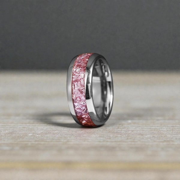 Morganite Tungsten Ring - Etsy