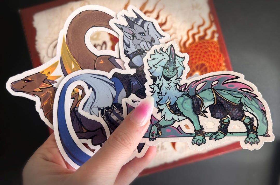 Eastern Dragon Stickers: Glossy Waterproof Vinyl Art Decals 4in / 10 Cm ...