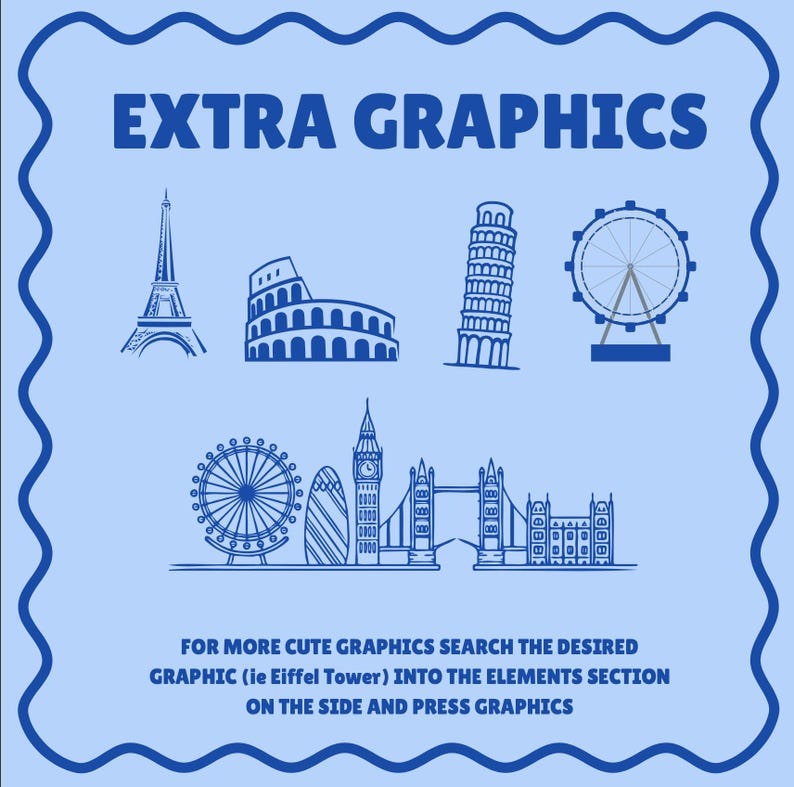 Travel Square Photobook Template - Etsy