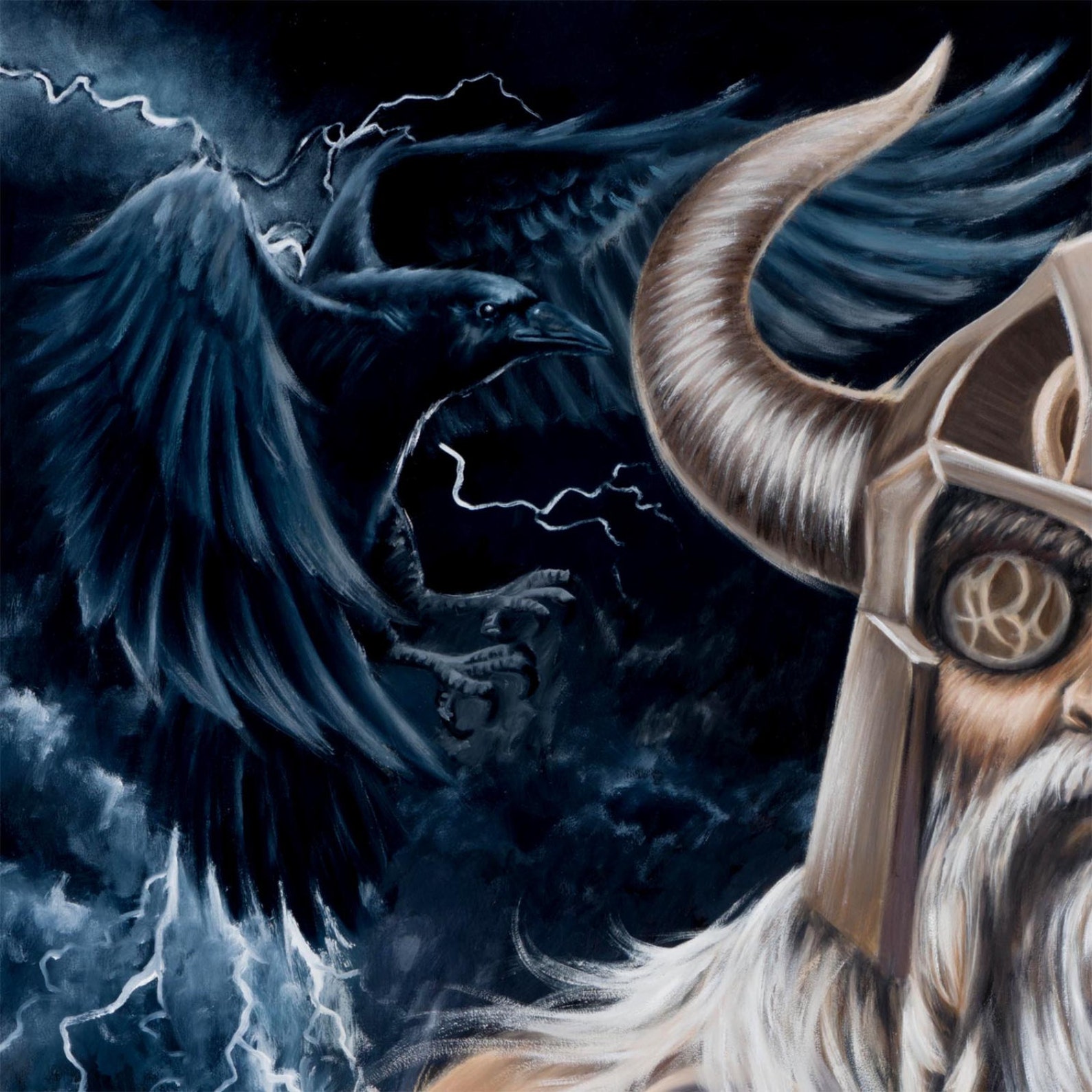 Print on Canvas Viking Norse Fantasy Art Odin Painting | Etsy