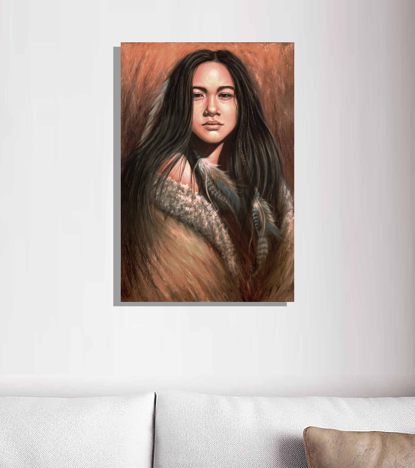 Print on Canvas Southwestern Painting Western Art - Etsy