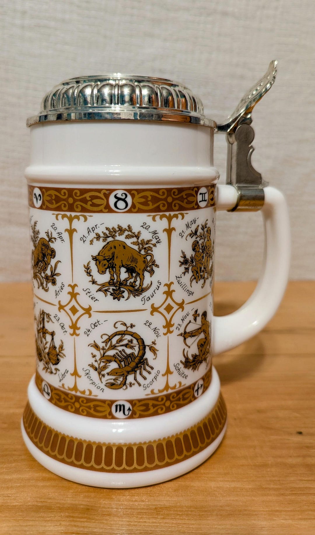 Vintage German Beer Stein Zodiac Signs - Etsy