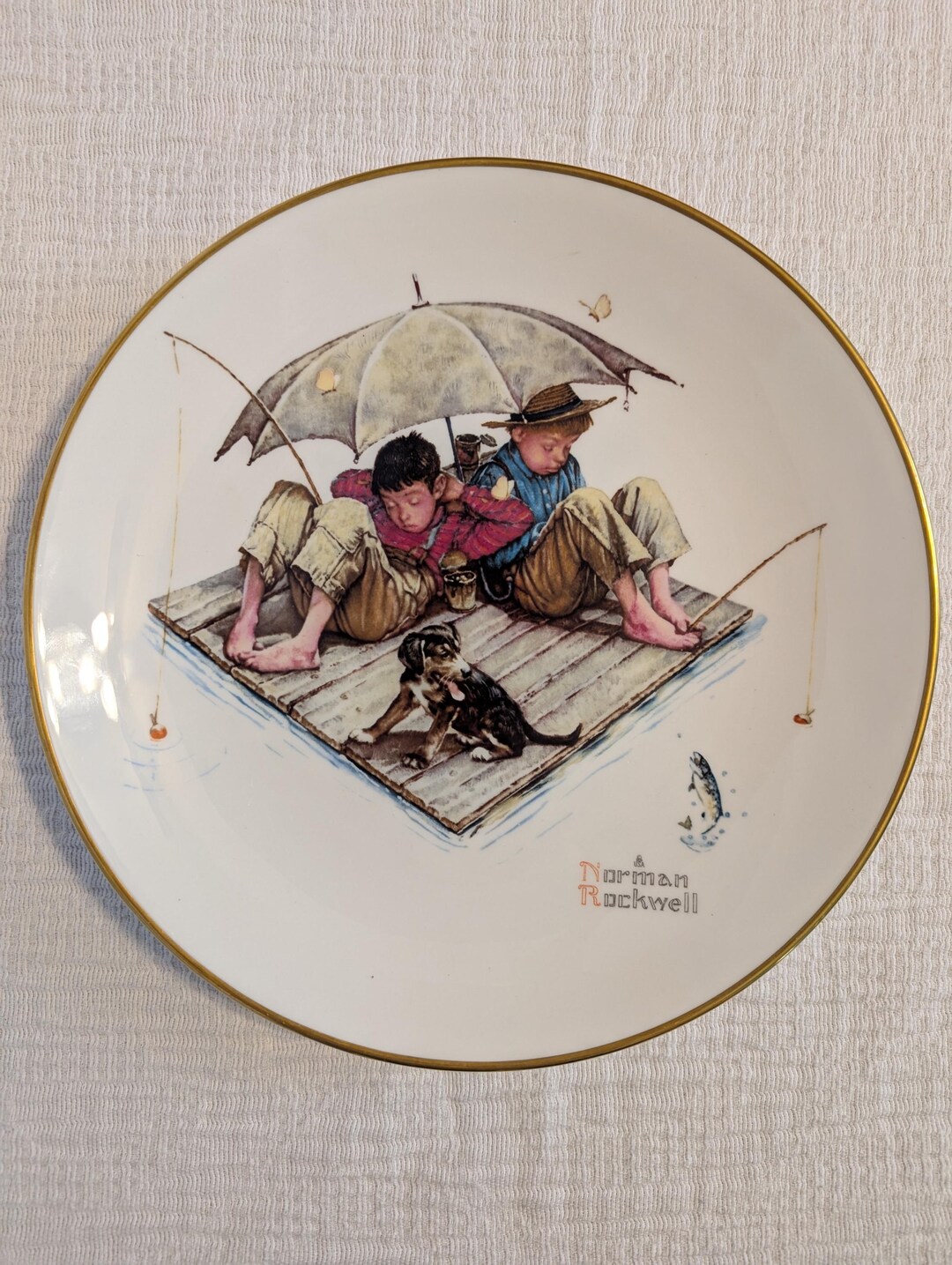 Vintage Limited Edition Normal Rockwell Collectors Plate "summer ...