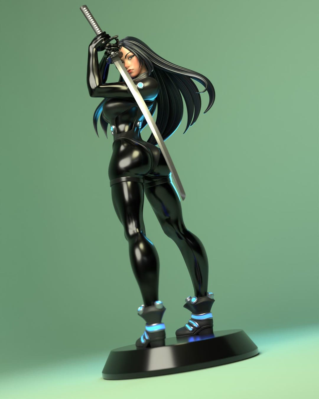Reika Gantz STL Figure - High Precision Model for 3D Printing - Etsy