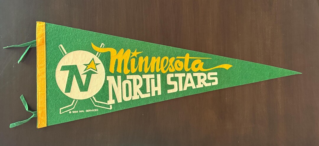 Vintage Minnesota North Stars National Hockey League NHL Felt Pennant ...
