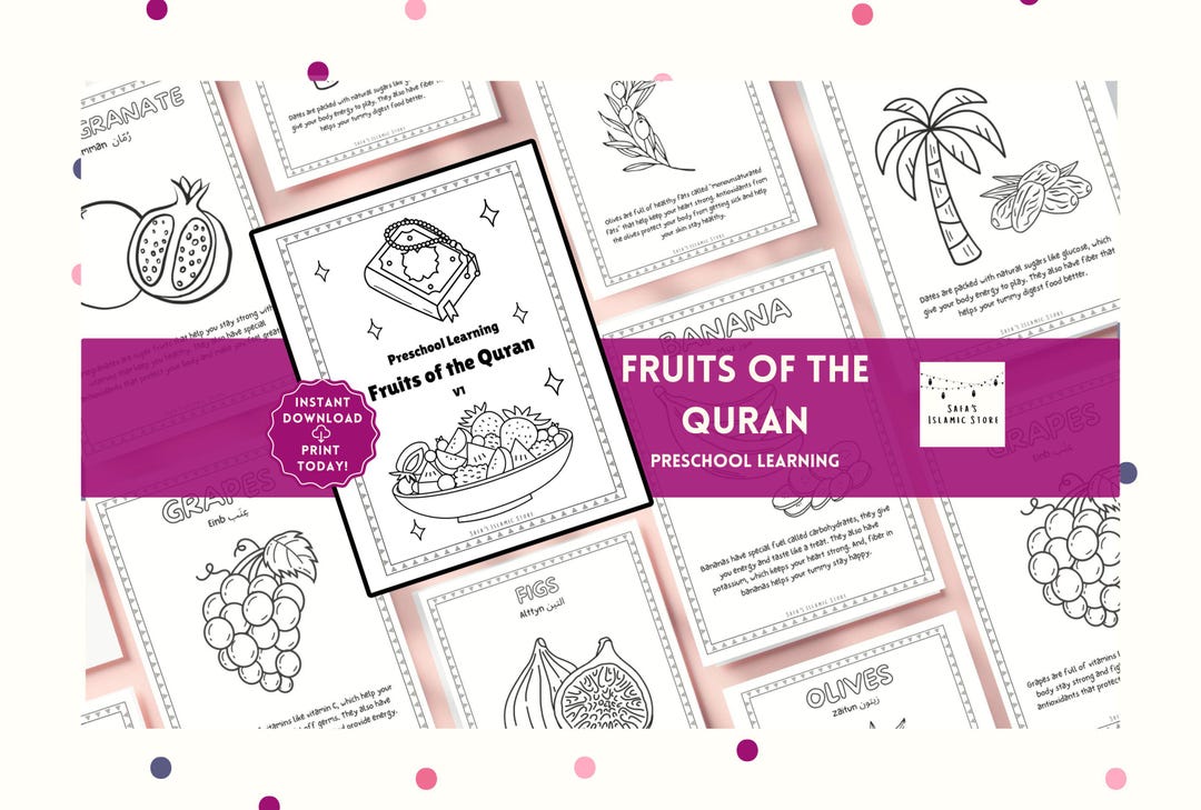Coloring Pages, Islamic Kids Learning, Fruits Quran, Olives ...