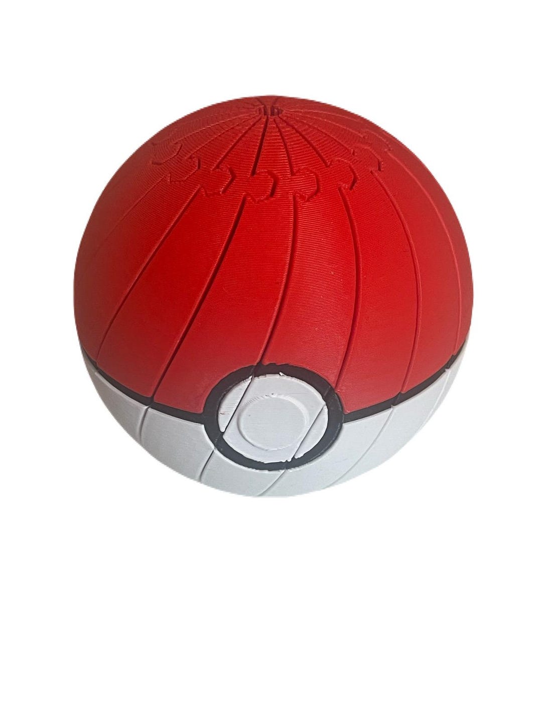 3d Printed Video Game Poke Ball Fidget - Etsy