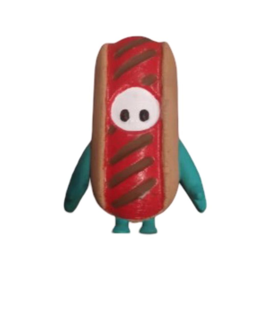 3d Printed Video Game Hot Dog Fall Guy - Etsy
