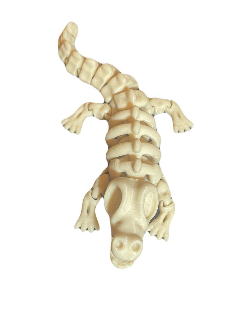 3D Printed Skeleton Alligator Fidget - Etsy