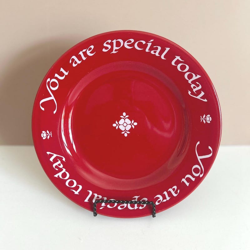 You Are Special Today Plate - Etsy