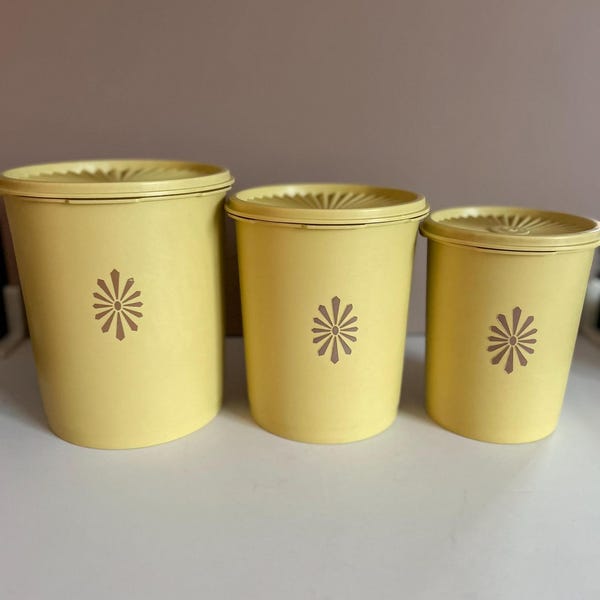 Mcm Vintage Canisters - Etsy