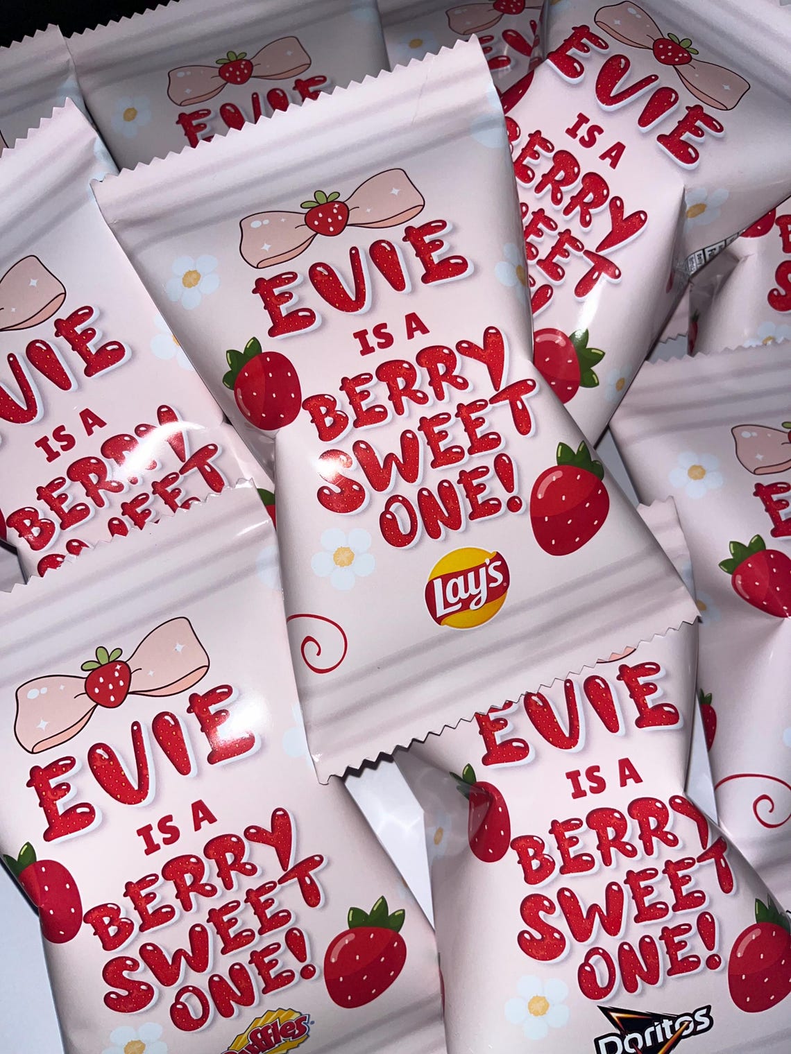 Berry Sweet One Chip Bag Party Favors-assembled & Filled - Etsy