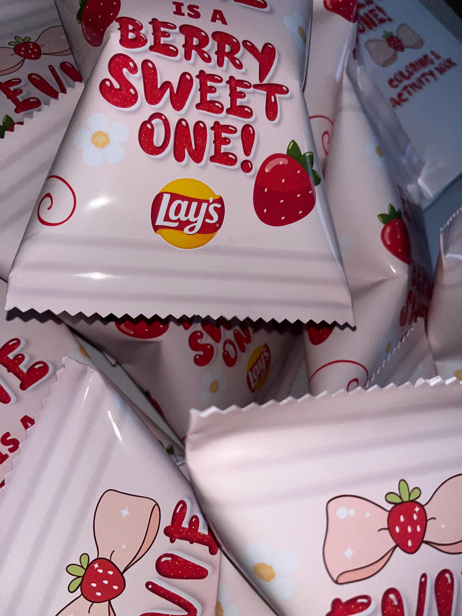 Berry Sweet One Chip Bag Party Favors-assembled & Filled - Etsy