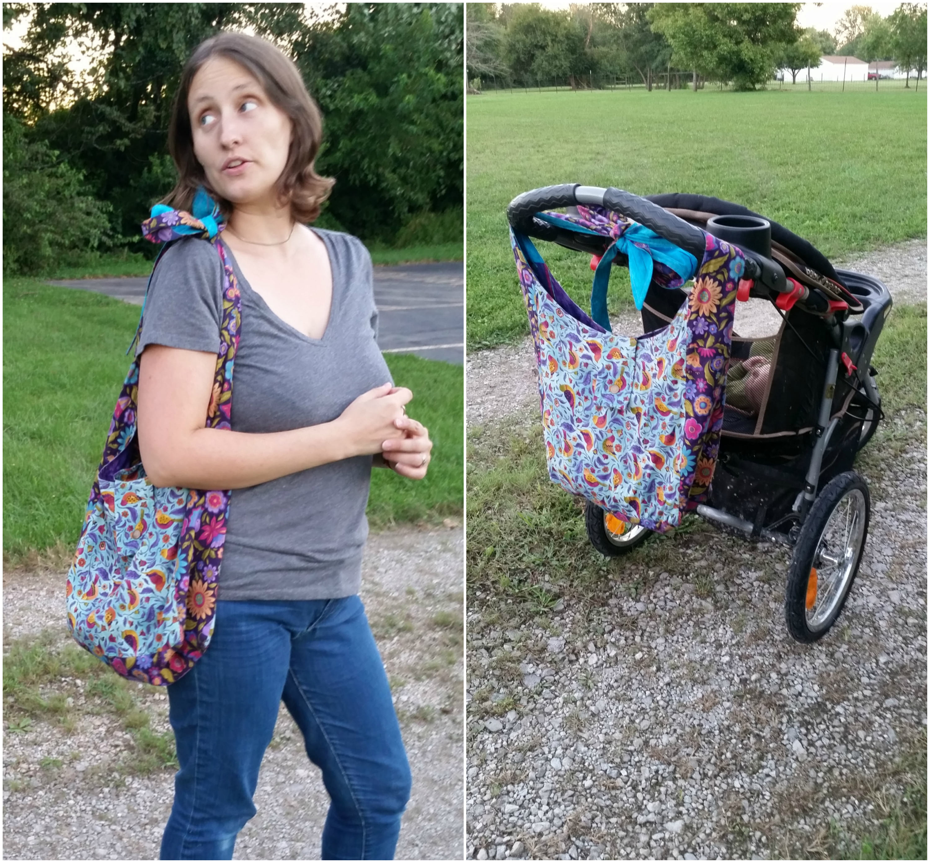 Infinity Tie Strap Tote Bag PDF Pattern: Adjustable Crossbody Large ...