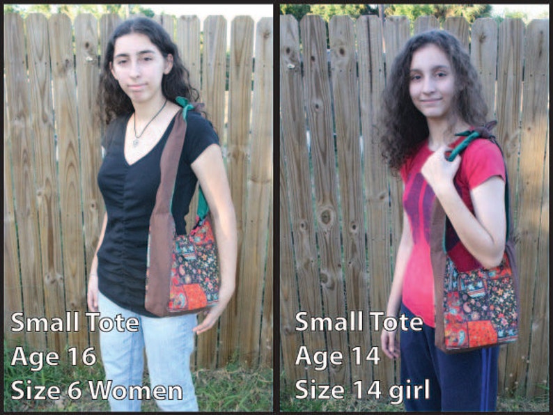 PDF Pattern: Small Infinity Tie-strap Tote Bag Petite Adult - Etsy