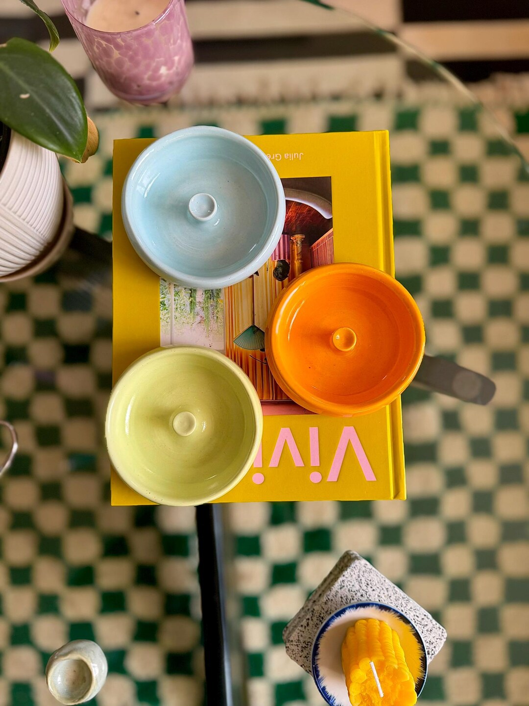 Handmade Ceramic Stash Tray – Bold Glaze Ashtray, Snack, or Trinket ...