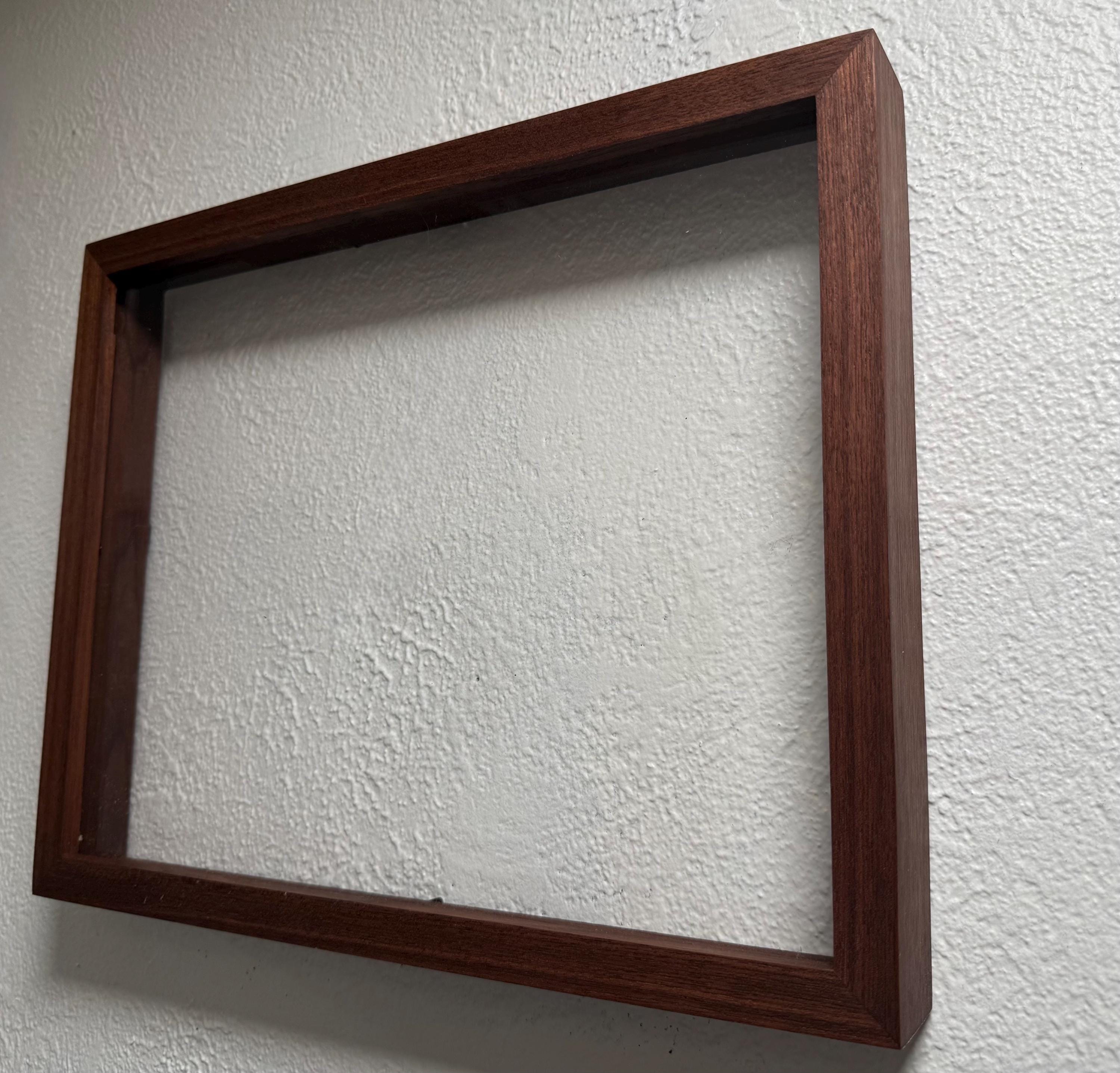 Walnut Shadow Box - Clear Back Panel - Etsy