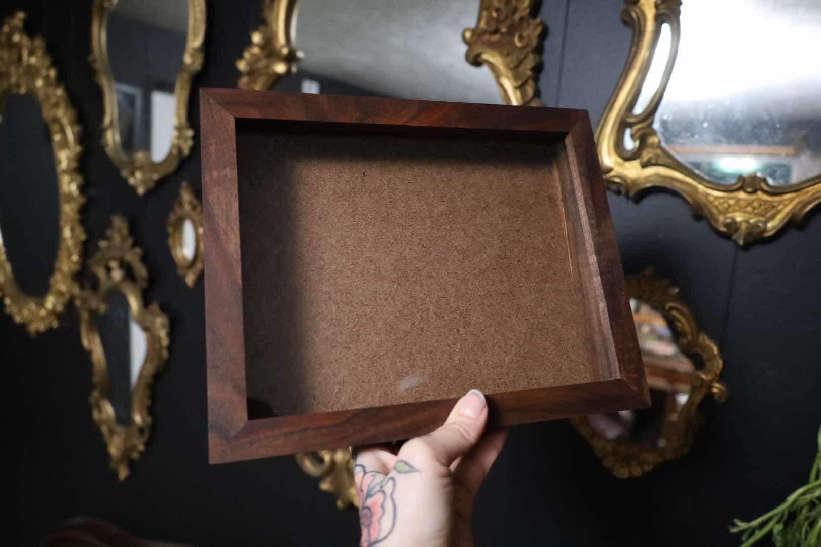 Walnut Shadow Box - Handmade - Etsy