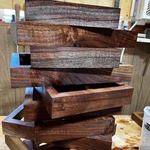 Walnut Shadow Box - Clear Back Panel - Etsy