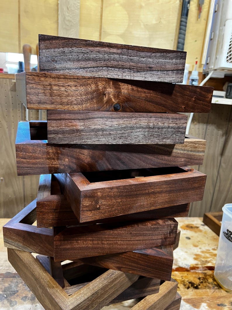 Walnut Shadow Box - Handmade - Etsy