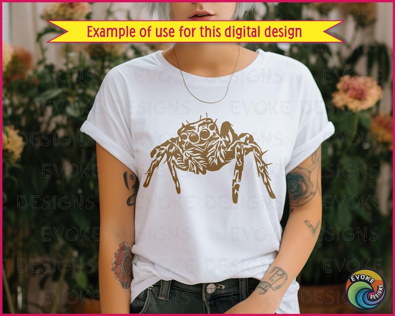 Jumping Spider SVG - Cute Realistic Spider, Arachnid Clipart, Halloween ...