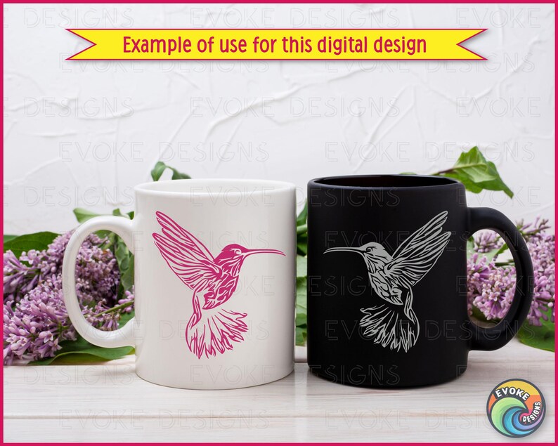 Hummingbird SVG - Flying Hummingbird Silhouette, Hummingbird Vector ...