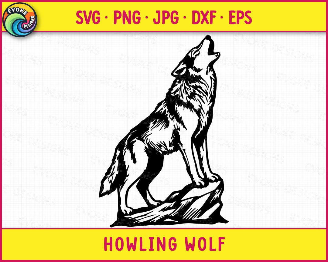 Lobo SVG - Clipart de Lobo Uivante, Lobo Dire SVG, Lobo PNG, Lobo DXF ...