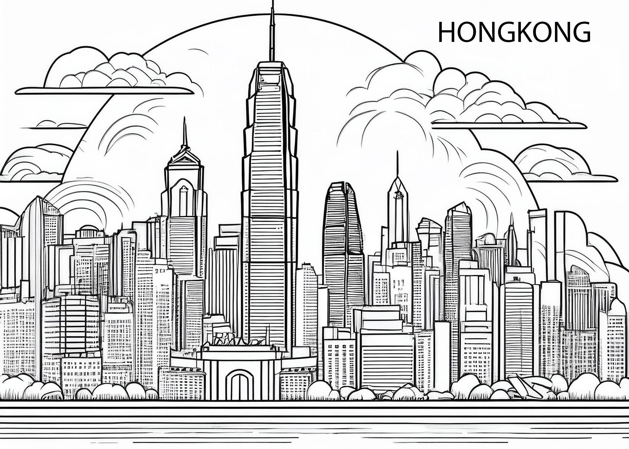 City Skylines Coloring Book Pages Set#3 5 Pages.instant Download.png ...