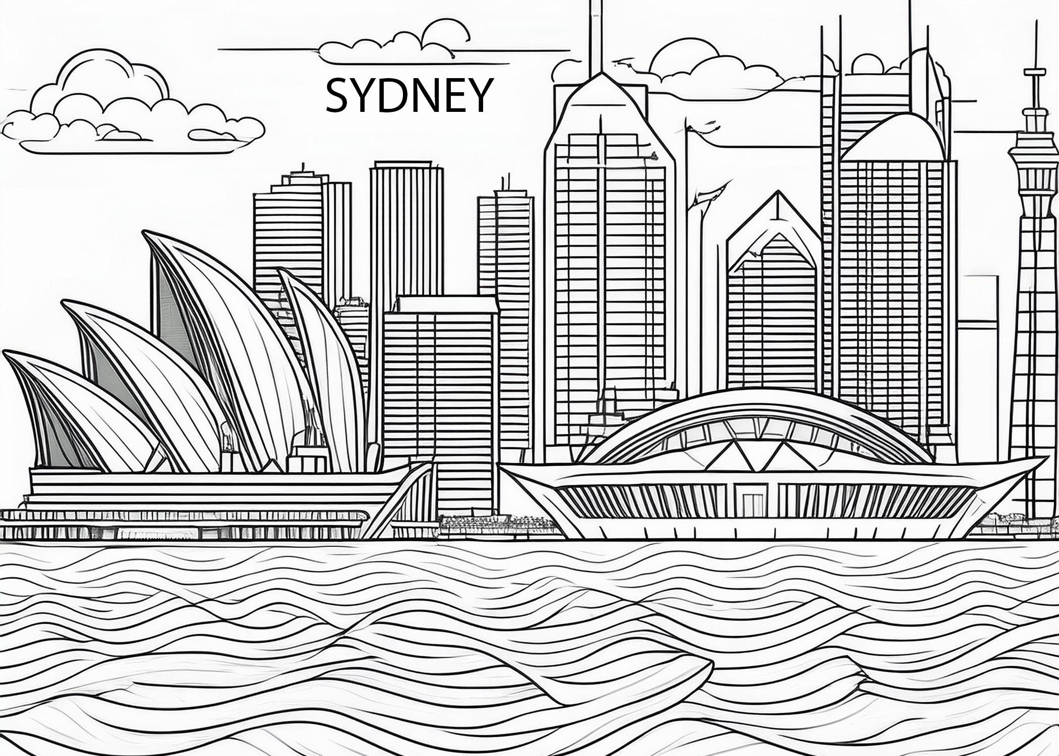City Skylines Coloring Book Pages Set#3 5 Pages.instant Download.png ...