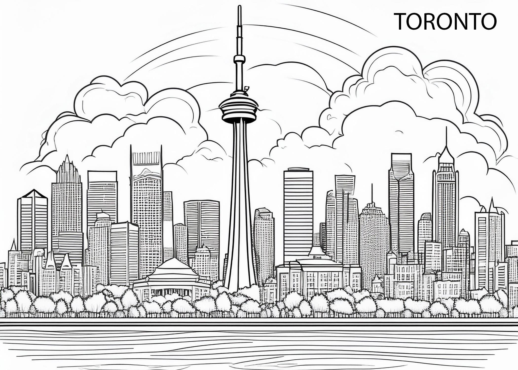 City Skylines Coloring Book Pages Set#3 5 Pages.instant Download.png ...