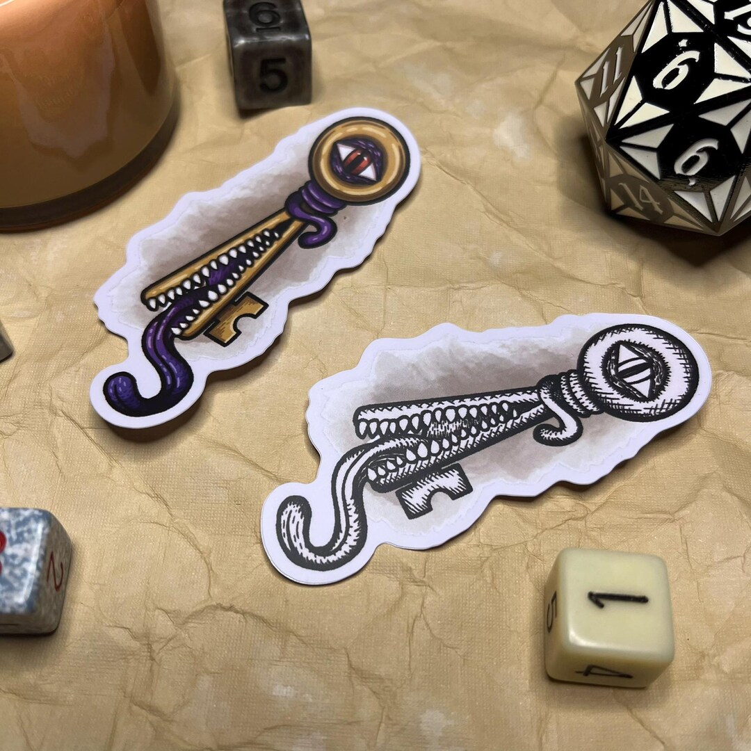 Key Mimic Dnd Matte Vinyl Sticker - Etsy