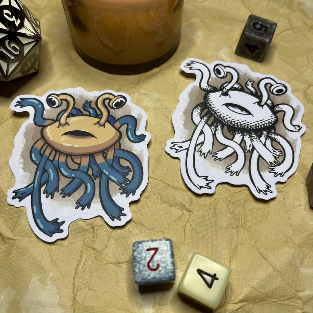 Flumph Dnd Matte Vinyl Sticker - Etsy