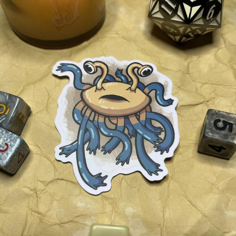 Flumph Dnd Matte Vinyl Sticker - Etsy